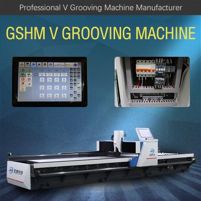 China CNC V Groove Cutter Machine 1225mm x 2440mm Metal Sheet V Cutting Machine for Ornament Sheets for sale