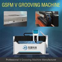 China Vertical CNC V Cutting Machine V Groove Machine for Metal Signage Production 1240mm Width for sale