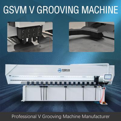 China Precision Hydraulic V Groove Cutting Machine 1500mm Width 4000mm Length for Display Props for sale