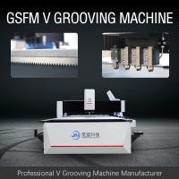 China Fully Automatic Four Sided V Grooving Machine 1250mm Width 4000mm Length for Door Industry for sale