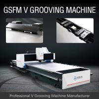 China Fully Automatic Four Sided V Grooving Machine 1250mm Width 4000mm Length for Door Industry for sale