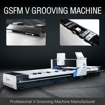 China CNC V Grooving Machine Model 1225 Hydraulic Foot Drive 1250mm Width 4000mm Length for Copper Plates for sale