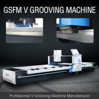 China Fully Automatic Four Sided V Grooving Machine 1250mm Width 4000mm Length for Door Industry for sale