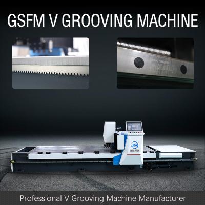 China Automatic Four Sided V Groove Cutter Machine 1500mm Width 4000mm Length for Aluminum Panel for sale