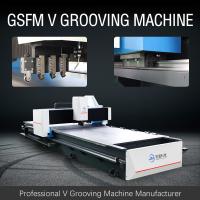 China Automatic Four Sided V Groove Cutter Machine 1500mm Width 4000mm Length for Aluminum Panel for sale
