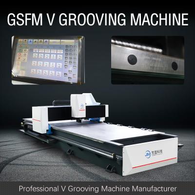 China High Speed Horizontal V Groove Cutting Machine 1250x3200 mm for Metal Panels for sale