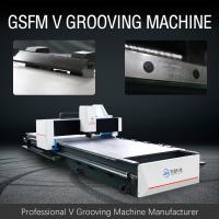 China Automatic Four Sided V Groove Cutter Machine 1500mm Width 4000mm Length for Aluminum Panel for sale