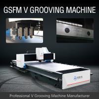 China Fully Automatic Four Sided V Slotting Machine 1500mm Width 4000mm Length for Door Industry Precision for sale