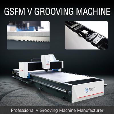 China CNC V Grooving Machine 1250x4000mm for Stainless Steel Decoration Industry for sale