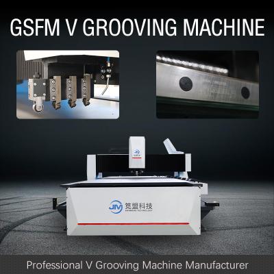 China Fully Automatic CNC V Grooving Machine Four Sided 1500mm Width 4000mm Length for Door Industry for sale