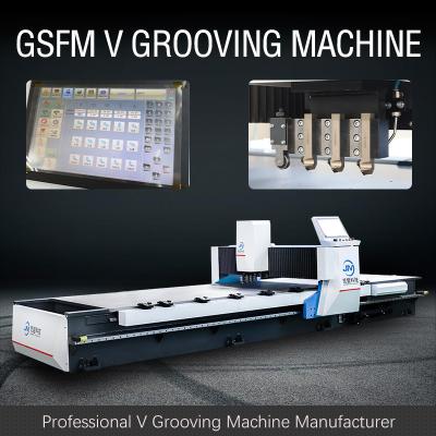 China Fully Automatic Four Sided V Groove Cutting Machine 1500mm Width 4000mm Length for sale