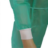 China Multiple Color Medical Isolation Gown Nonwoven PP Knitted Cuff for sale