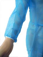 China Multiple Color Medical Isolation Gown Nonwoven PP Knitted Cuff for sale
