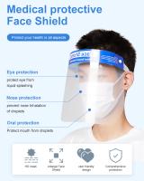 China Splash Proof Dustproof Protective Face Shields Fogging Proof Disposable Face Shield for sale