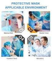 China Splash Proof Dustproof Protective Face Shields Fogging Proof Disposable Face Shield for sale