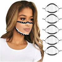 China Multi Color Deaf Mute Lip Masks Transparent Anti Haze Dust Clear Face Masks for sale