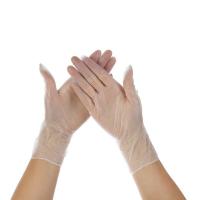 China S M L Xl  Pvc Examination Gloves , Transparent Vinyl Gloves CE Approved for sale