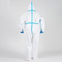 China Breathable Medical Protective Clothing Microporous Coverall Dust Proof for sale