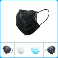 China Antibacterial 95% BFE 3 Ply Non Woven Face Mask Black Civil Non - Medical for sale