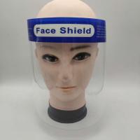 China Unisex Protective Face Shield Clear Full Face Shield With Sponge Elastic for sale