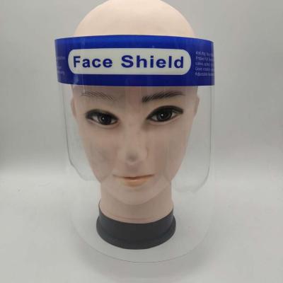 China Unisex Protective Face Shield Clear Full Face Shield With Sponge Elastic for sale