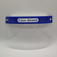 China Unisex Protective Face Shield Clear Full Face Shield With Sponge Elastic for sale