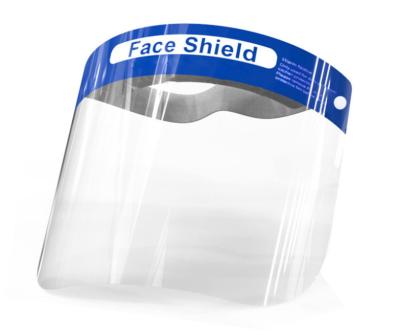 China High Definition Antibacterial Face Shield PET Clear Face Visor for sale