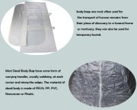 China Mortuary Disaster Hospital Disposable Body Bag Leakproof With PEVA Material for sale