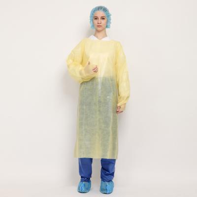 China Operating Room Disposable Ppe Gowns Sterile PE Coated Ultrasonic Sewing for sale