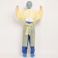 China Operating Room Disposable Ppe Gowns Sterile PE Coated Ultrasonic Sewing for sale