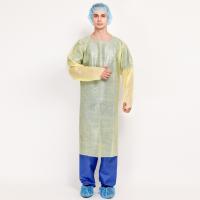 China Operating Room Disposable Ppe Gowns Sterile PE Coated Ultrasonic Sewing for sale