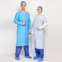 China Operating Room Disposable Ppe Gowns Sterile PE Coated Ultrasonic Sewing for sale