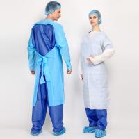 China Operating Room Disposable Ppe Gowns Sterile PE Coated Ultrasonic Sewing for sale