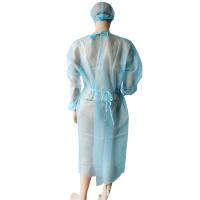 China Workshop Disposable Protective Gown PP Isolation Gown Long Sleeves for sale