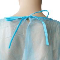 China Workshop Disposable Protective Gown PP Isolation Gown Long Sleeves for sale