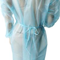 China Workshop Disposable Protective Gown PP Isolation Gown Long Sleeves for sale