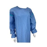 China Breathable Medical Isolation Gown Level 3 , Blue Disposable Coveralls for sale