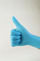 China Multifunction 100% Nitrile Medical Gloves Puncture Resistant for sale