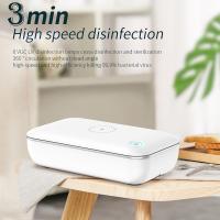 China 6pcs Lamps UVC Mobile Phone Disinfection Box 10W Sterilization Box For Phone for sale
