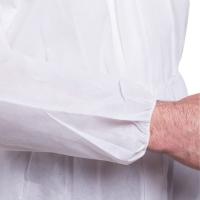 China Industrial M L XL 2XL Disposable Isolation Gowns With SMS 50GSM Material for sale