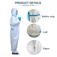 China EN14126 Hospital Medical Protective Clothing Ppe Coverall Suit for sale