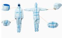 China Type III Disposable Ppe Coveralls Jumpsuit For Personal Protection for sale