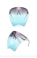 China Mirrored Acrylic Protective Face Shield Colorful With Curved Temples for sale