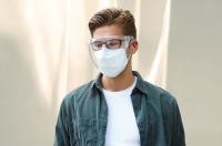 China Double Sided Anti Fog Face Shield , Eyeglass Type Face Shield Oversized Windproof for sale