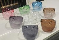 China Colorful Protective Fogless Disposable Face Shield for sale
