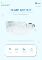 China Anti Splash Safety Medical Protective Goggle 38g Breathable for sale
