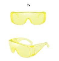 China Transparent Lens Oversized Sunglasses UV400 38g Windproof Goggles for sale