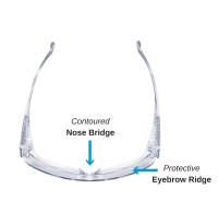 China Personal Medical Eye Protection Glasses Antifoam High Definition Anti Fog Safety Glasses ISO9001 for sale