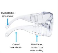 China Personal Medical Eye Protection Glasses Antifoam High Definition Anti Fog Safety Glasses ISO9001 for sale