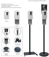 China Auto Electric Infrared Free Standing Hand Sanitising Station Self Standing Hand Sanitizer 1000ml for sale